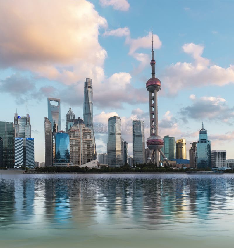 Shanghai city view editorial photography. Image of blue - 269022037