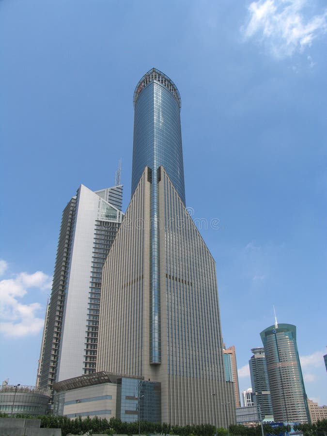 Shanghai downtown stock image. Image of corner, traffic - 1299007