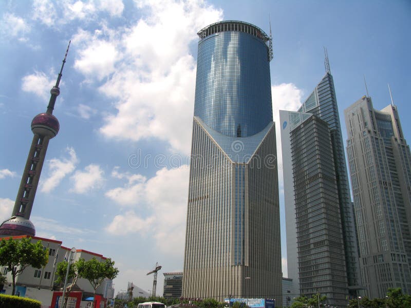 Shanghai downtown stock photo. Image of shanghai, modern - 1299564