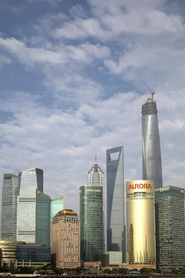 Shanghai Financial center editorial stock photo. Image of pearl - 45220823