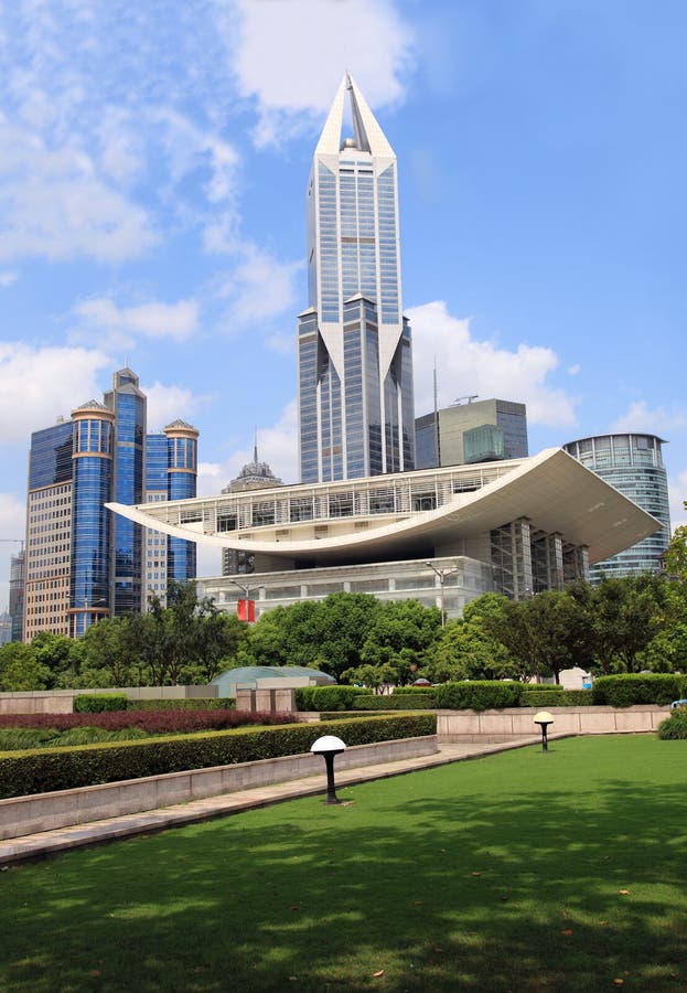 Shanghai grand theater stock photo. Image of architecture - 10785334