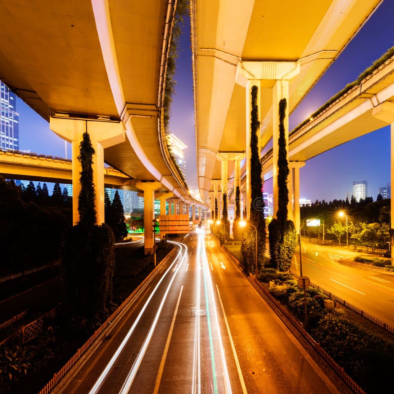 Shanghai interchange stock photo. Image of urban, modern - 40776280