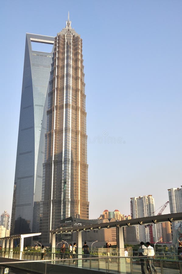 Shanghai jin mao tower editorial stock image. Image of science - 14715324