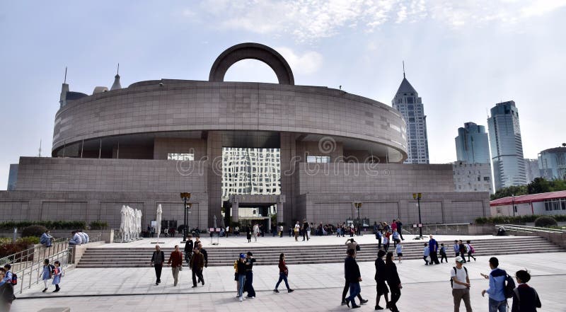 Shanghai Museum Outside View. Shanghai, China. October 25, 2018 ...