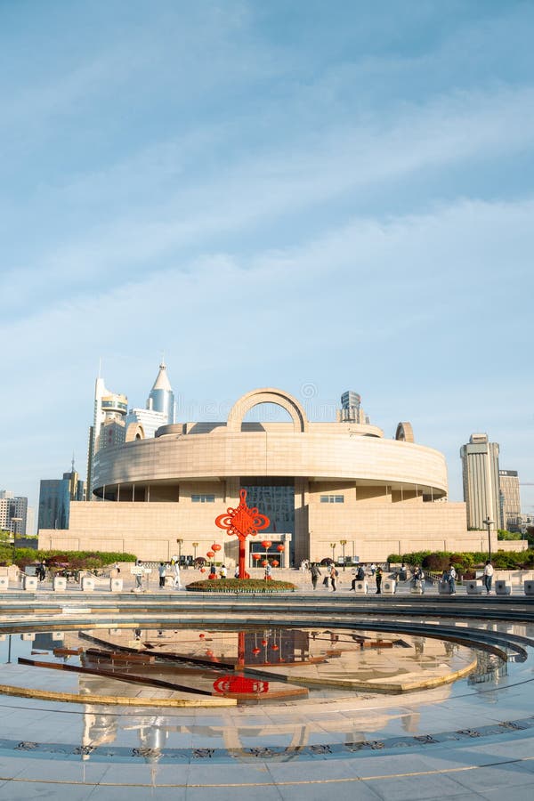 Shanghai Museum and People S Square in Shanghai, China Editorial Stock ...