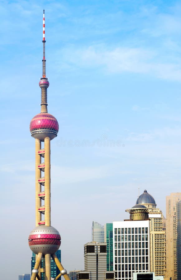 Shanghai Oriental Pearl TV Tower Stock Photo - Image of china, landmark ...