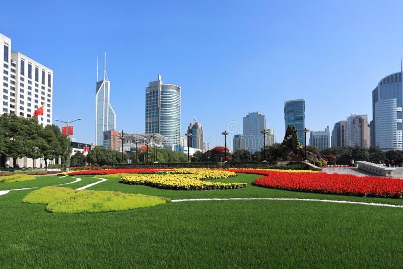 Shanghai People s Square stock photo. Image of shanghai - 35636674