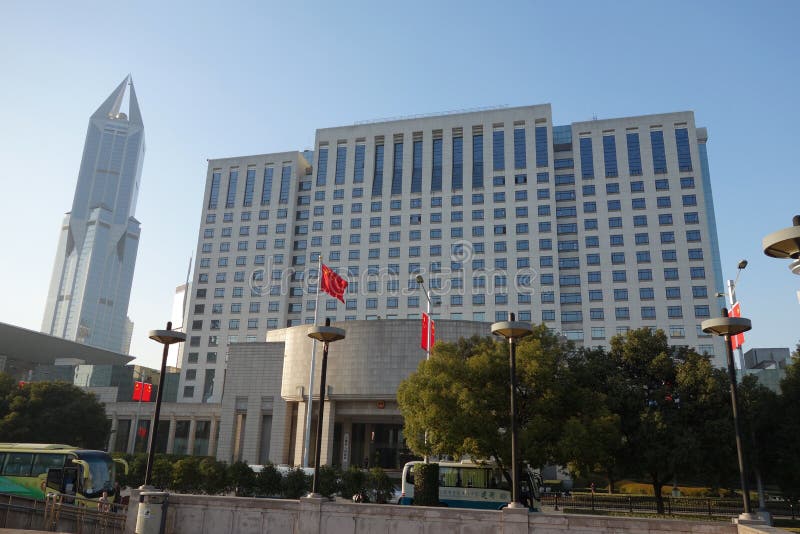 Shanghai Peoples Square editorial stock image. Image of flowers - 30516509