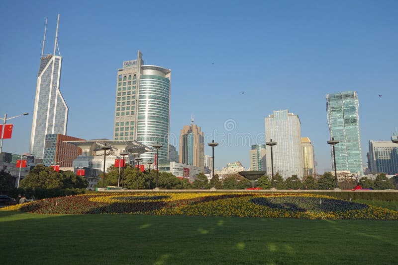 Shanghai Peoples Square editorial image. Image of achievement - 30516375