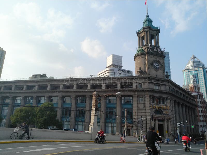 Shanghai Post Office Museum Tower Statues Editorial Stock Image - Image ...