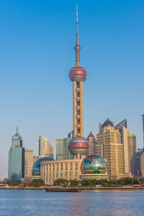 Shanghai Pudong skyline editorial stock photo. Image of shanghai ...