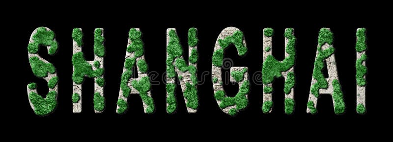 Shanghai Green Typography Stock Illustrations – 13 Shanghai Green ...