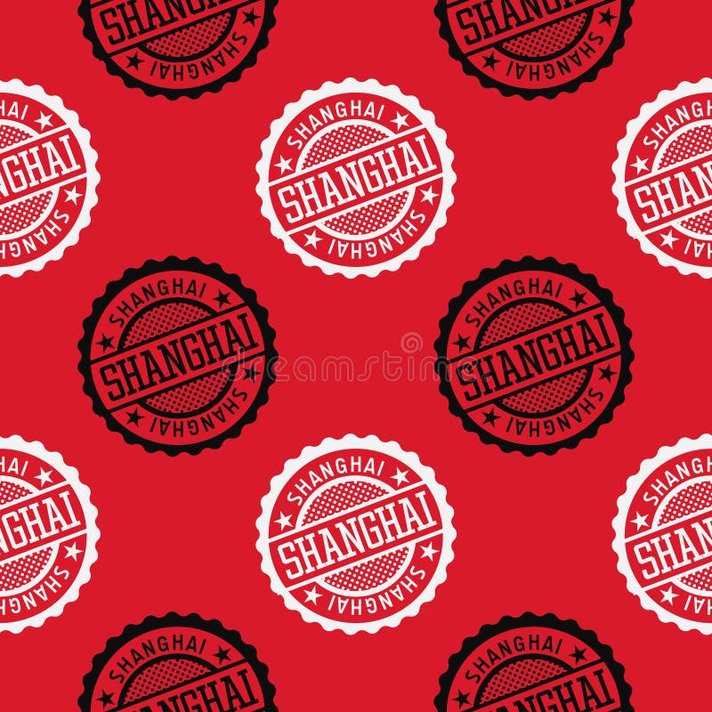 Shanghai seamless pattern stock vector. Illustration of asian - 114632460
