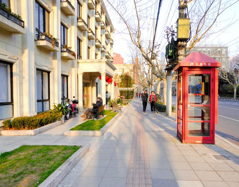Sidewalk In Shanghai China Expo Area Stock Image - Image of outdoors ...