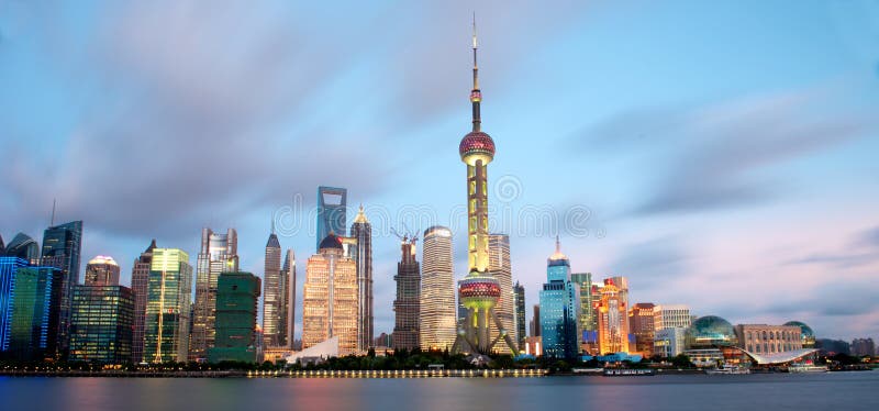 Shanghai Harbor stock photo. Image of office, famous - 13450130