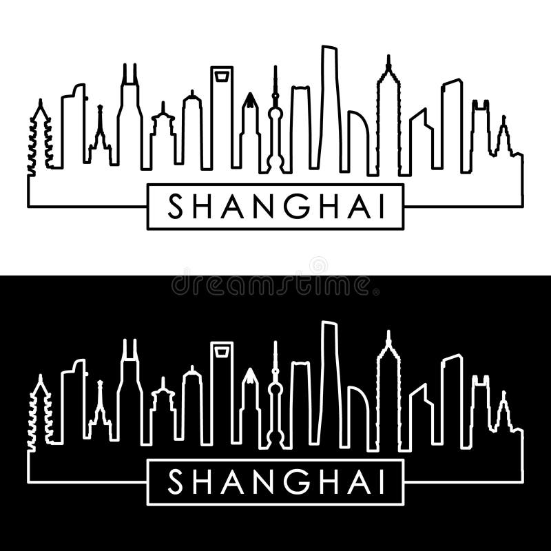 Shanghai Skyline Stock Illustrations – 5,981 Shanghai Skyline Stock ...