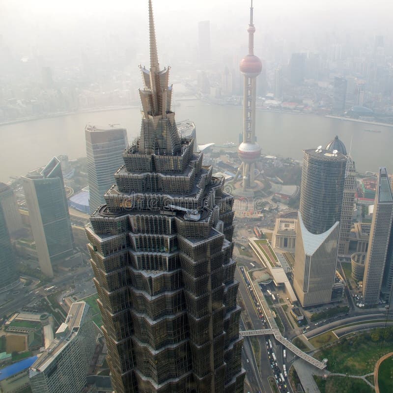 Shanghai high-rise editorial stock photo. Image of skyline - 24691658