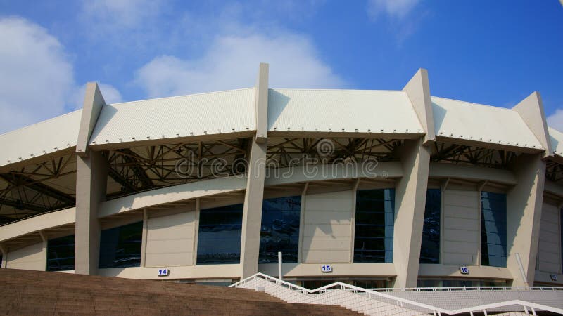 Shanghai stadium stock image. Image of cloud, football - 23055527