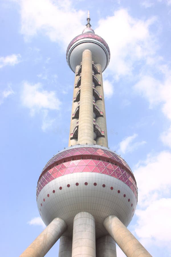 Oriental Pearl Tower - Shanghai TV Station Stock Image - Image of ...