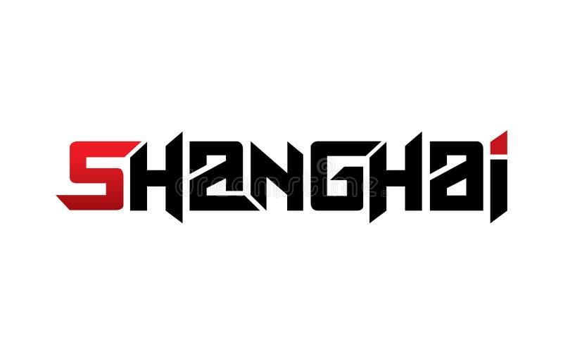 Shanghai Typography Design Vector, for T-shirt, Poster and Other Uses ...