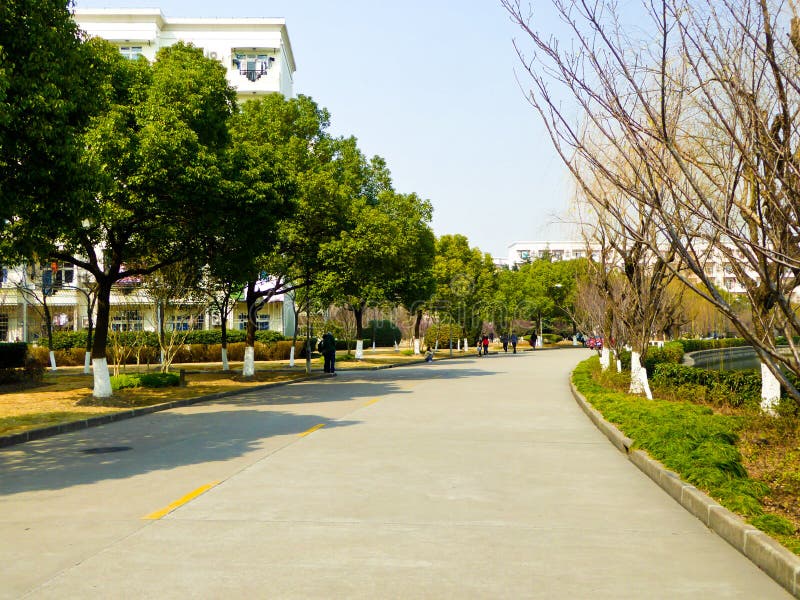 Shanghai university path editorial photo. Image of outdoors - 92535096