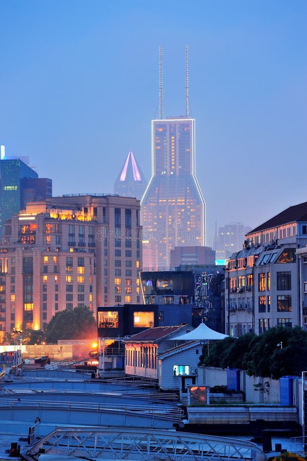 Shanghai Urban Architecture Stock Image - Image of historical, panorama ...