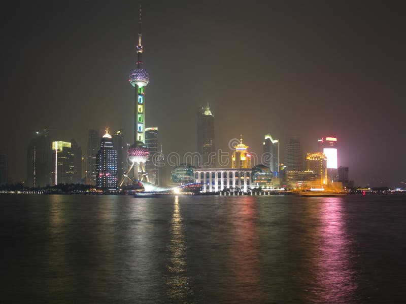 Shanghai View Over Pudong Area Stock Image - Image of pearl, major: 4938641