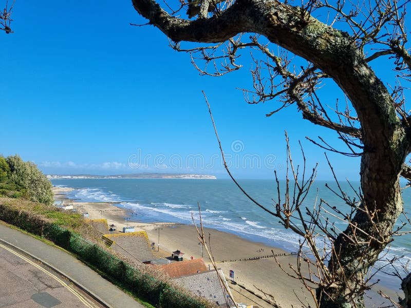 Shanklin Seafront in Winter Stock Image - Image of wight, winter: 244000841