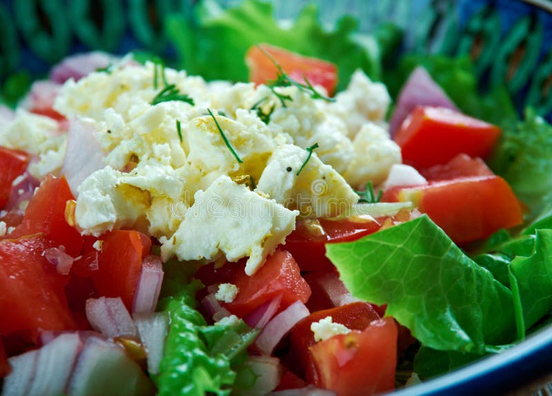 Shanklish Salad stock image. Image of shanghlalaquo, tomato - 75581391