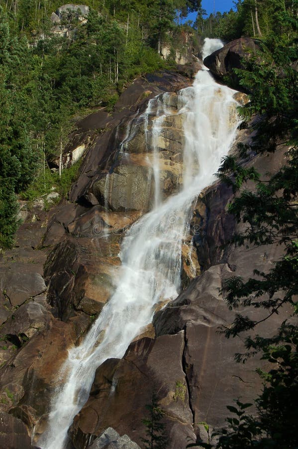 Shannon Falls, Squamish, Bc Stock Image - Image of cascading, serenity ...