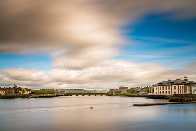 Shannon river in Limerick stock image. Image of dusk - 92370599