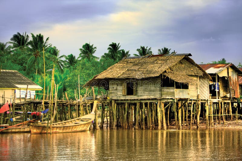 Shanties stock image. Image of tropical, poor, fishing - 3175927