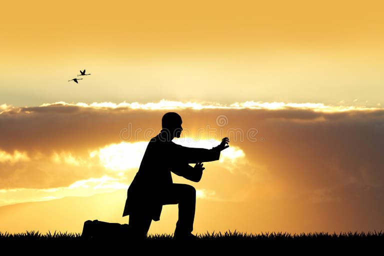 Shaolin at sunset stock illustration. Illustration of attack - 69375082