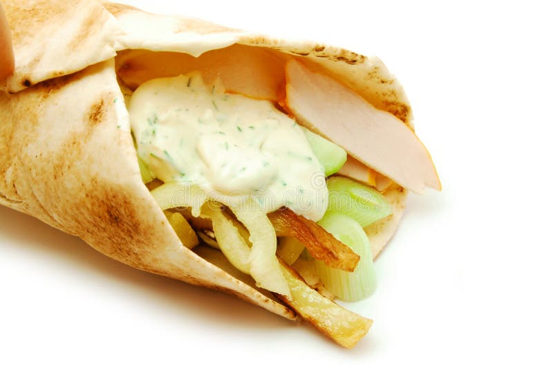 Shaorma stock photo. Image of roll, arabic, fries, charwama - 15344694