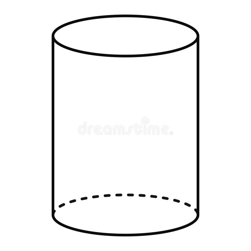 Cylindrical Cylinder Icon. Outline Illustration of Cylindrical Cylinder ...