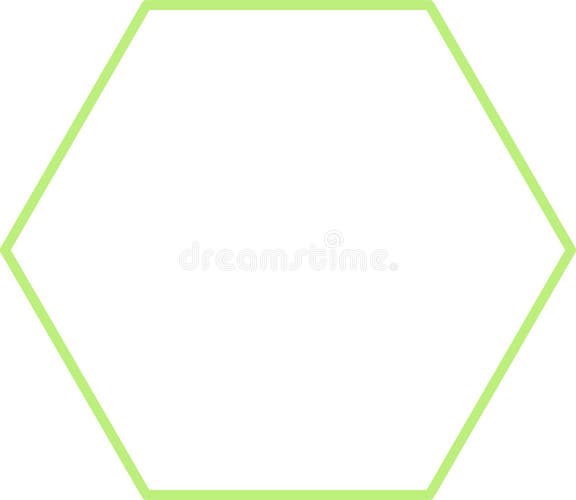 Hexagon Shape for the Learners of Geometric Stock Vector - Illustration ...