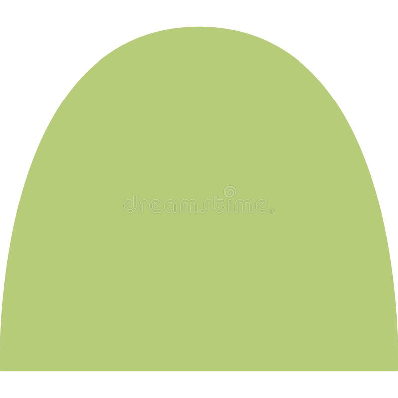 Semicircle Shape in Geometric for Mathematics and Science Stock Vector ...