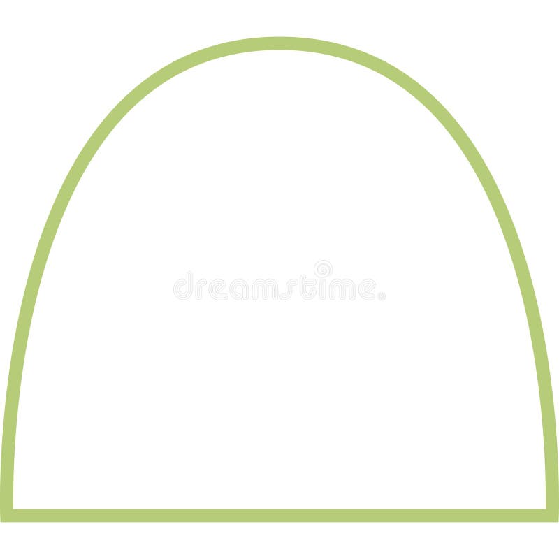 Semicircle Shape in Geometric for Mathematics and Science Stock Vector ...