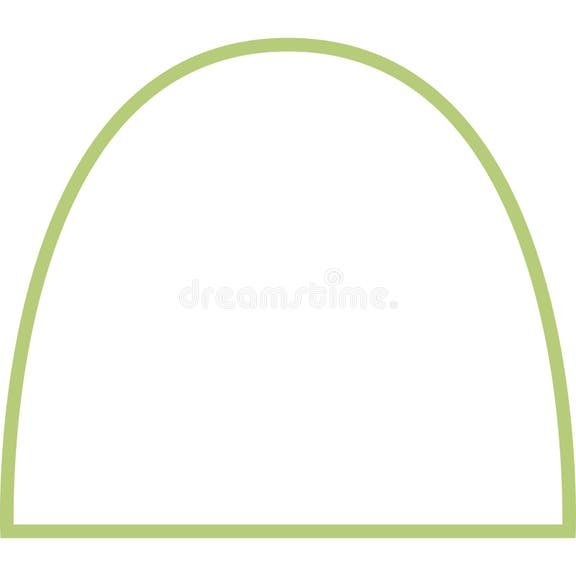 Semicircle Shape in Geometric for Mathematics and Science Stock Vector ...