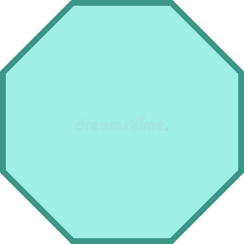 Octagon Shape in Geometric for Mathematics and Science Stock Vector ...