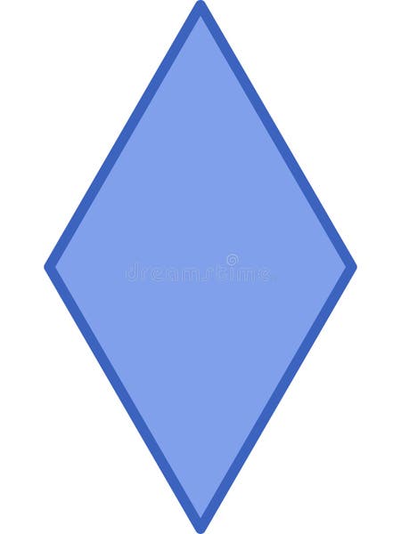 Diamond Shape in Geometric for Mathematics and Science Stock Vector ...