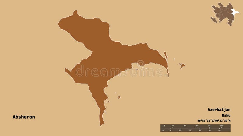 Absheron, Region of Azerbaijan, Zoomed. Pattern Stock Illustration ...