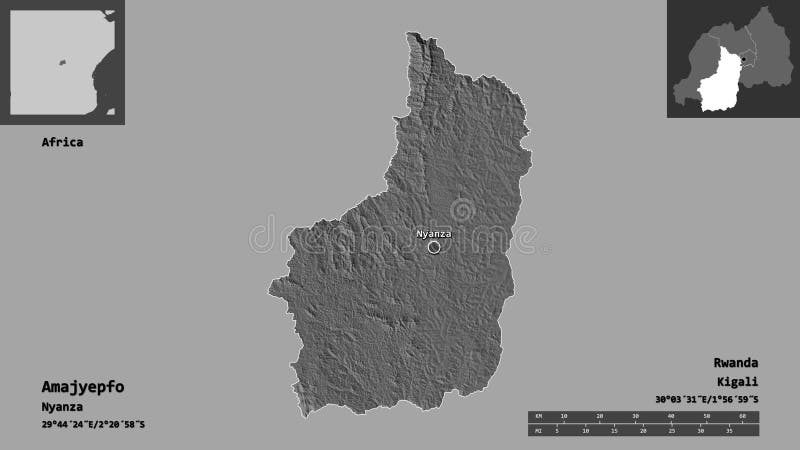 Amajyepfo, Province of Rwanda,. Previews. Bilevel Stock Illustration ...