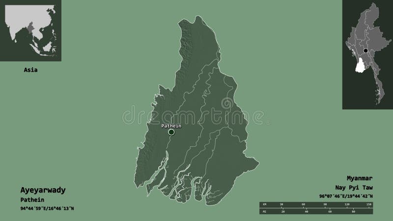 Ayeyarwady, Division of Myanmar,. Previews. Administrative Stock ...