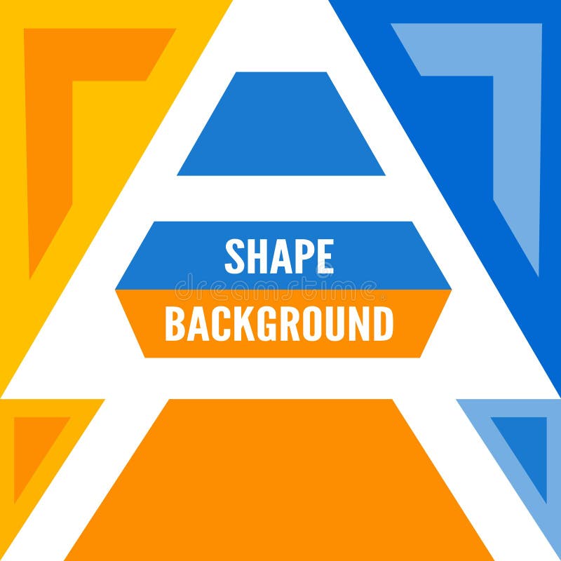 Shape Background Blue and White Text Stock Vector - Illustration of ...