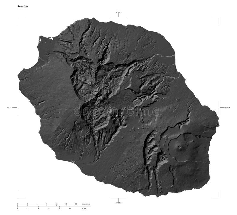 Reunion Shape on White. Bilevel Stock Illustration - Illustration of ...