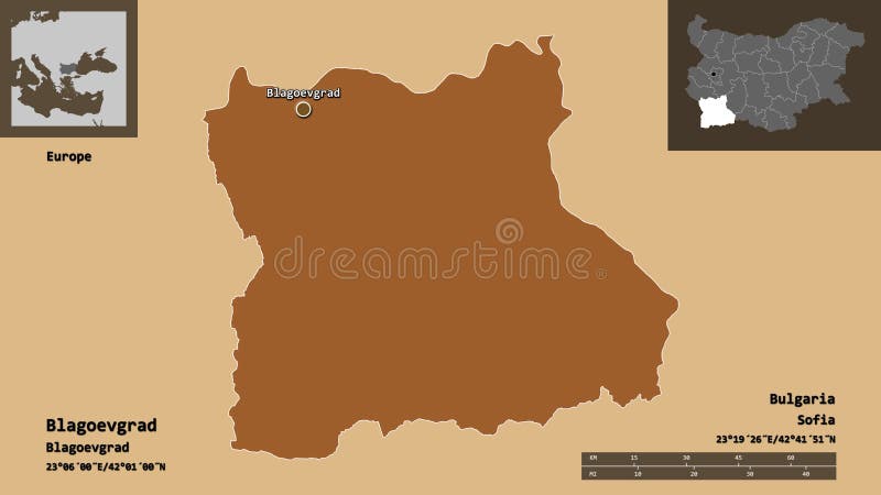 Blagoevgrad Province Republic of Bulgaria, Provinces of Bulgaria Map ...