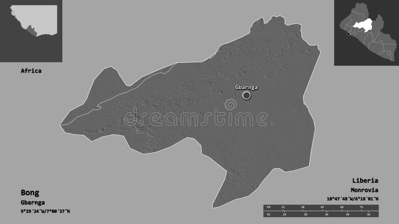 Bong, County of Liberia,. Previews. Bilevel Stock Illustration ...