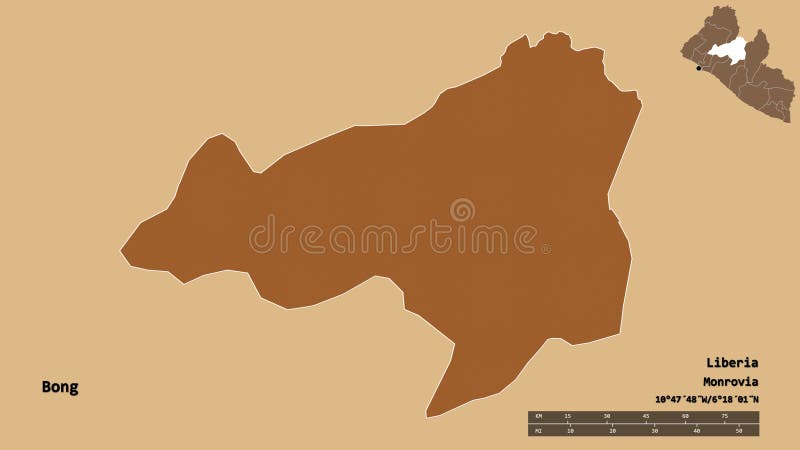 Bong, County of Liberia, Zoomed. Pattern Stock Illustration ...