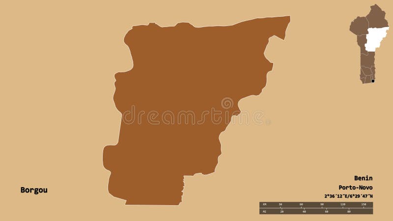 Borgou, Department of Benin, Zoomed. Pattern Stock Illustration ...